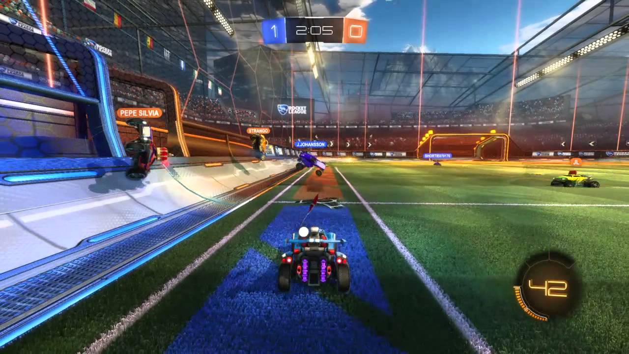 Rocket League PS4 Mannfield 3v3 Gameplay - YouTube