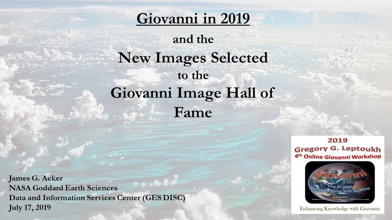NASA Giovanni in 2019 - YouTube