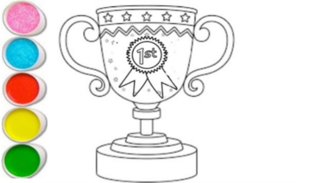 How to draw Trophy 🏆easy step by step | Easy Drawings for beginners ...