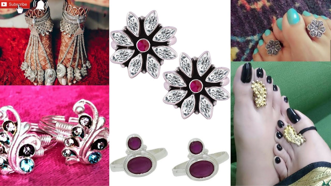 Latest Silver Toe Rings/bichhiyaa Design 2020 ||Simple and stylish ...