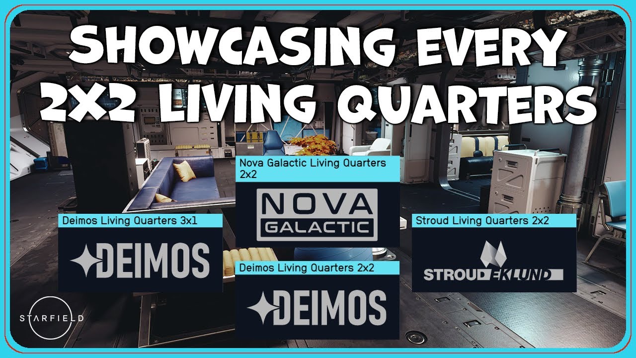 Interior Tours of Every 2x2/3x1 Living Quarters Hab in Starfield - YouTube