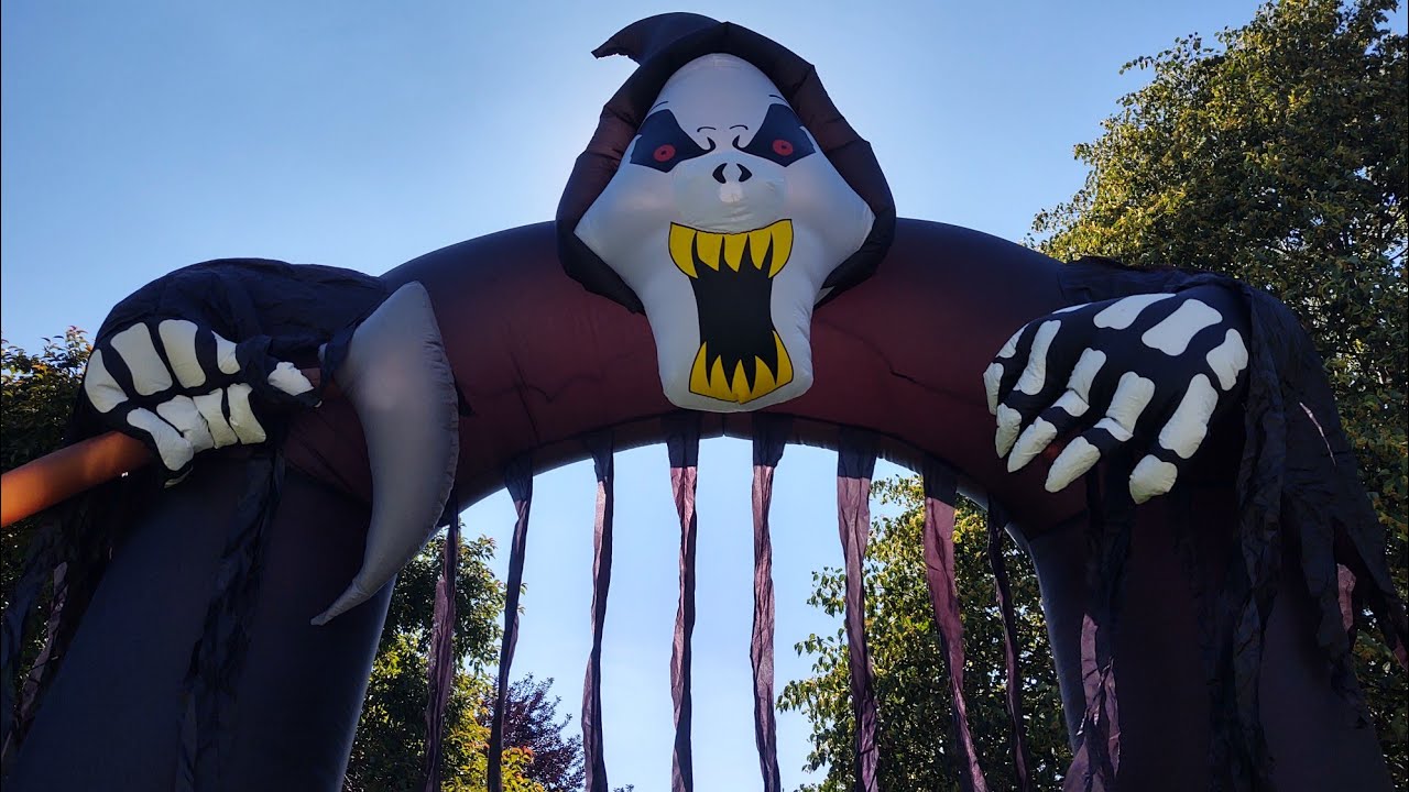 RARE! | Gemmy 2007 Halloween Airblown Inflatable 9ft Grim Reaper ...