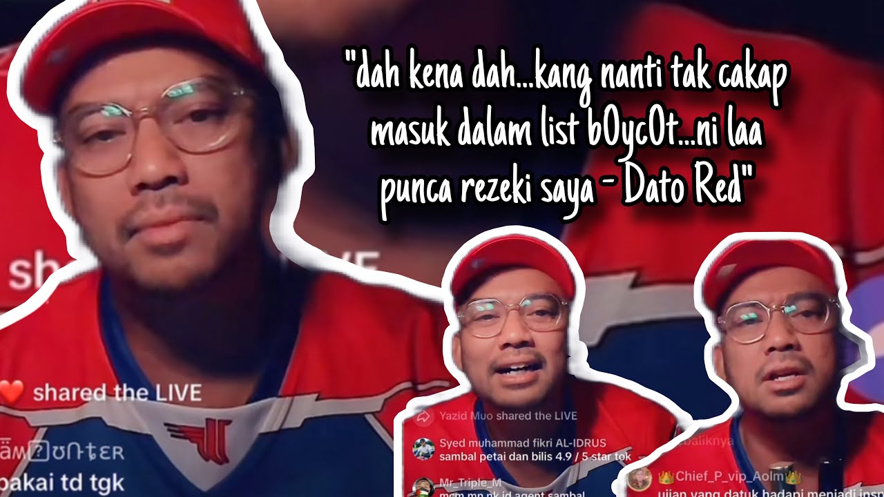 Dato Red Hilang Beg Kuning Bercakap Pasal P@lest!n Di Dalam Live - YouTube