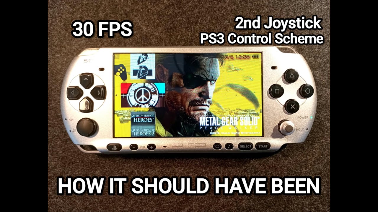 PSP 2nd Joystick DEMO using Metal Gear Solid Peace Walker!!! (Dual ...