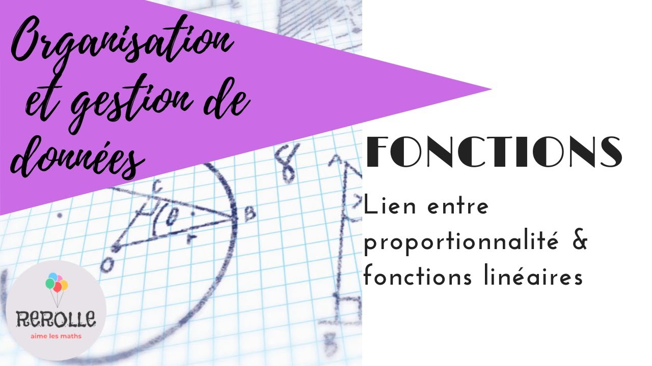 3e Lien entre proportionnalité et fonction linéaire - YouTube