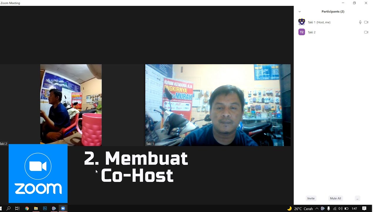 Tutorial Membuat Co Host ZOOM - YouTube