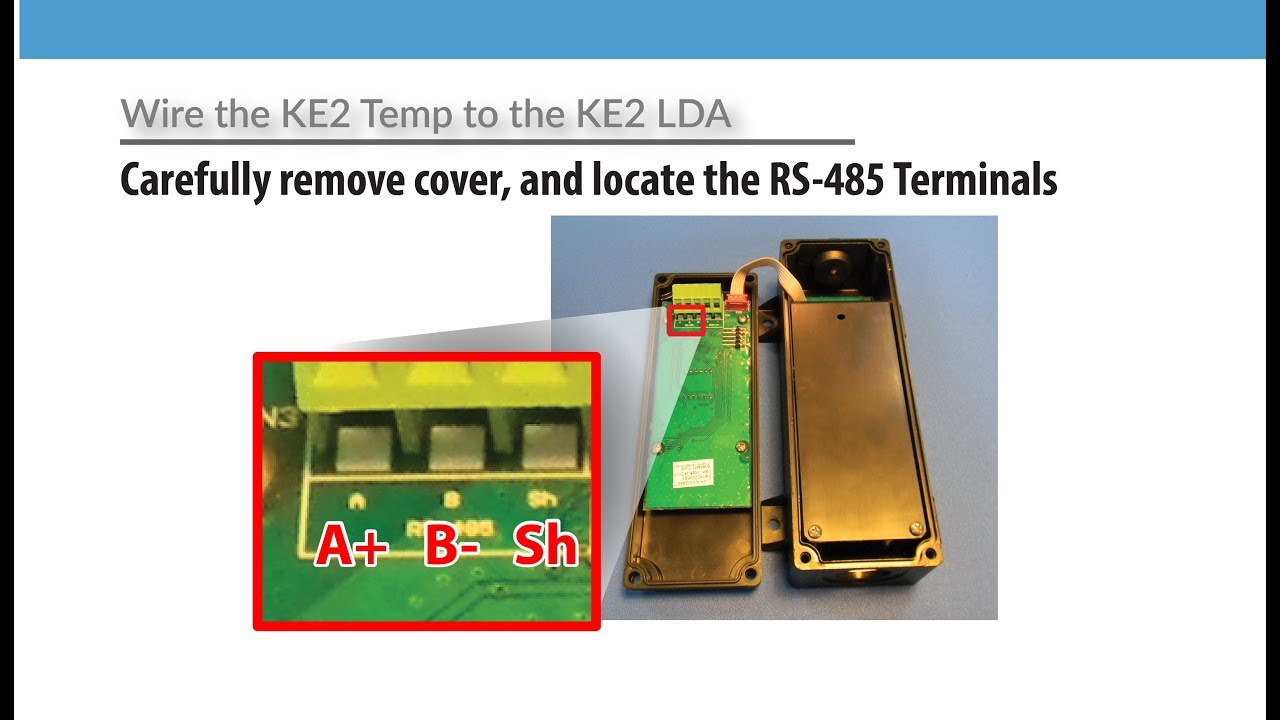 How to wire a KE2 Temp to the KE2 LDA - Video 097 (FAQ: Walkin Coolers ...