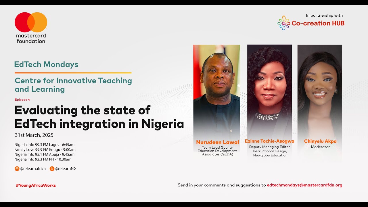 Edtech Mondays | S5 Ep 4 | Evaluating the State of Edtech Integration in Nigeria 1 - YouTube