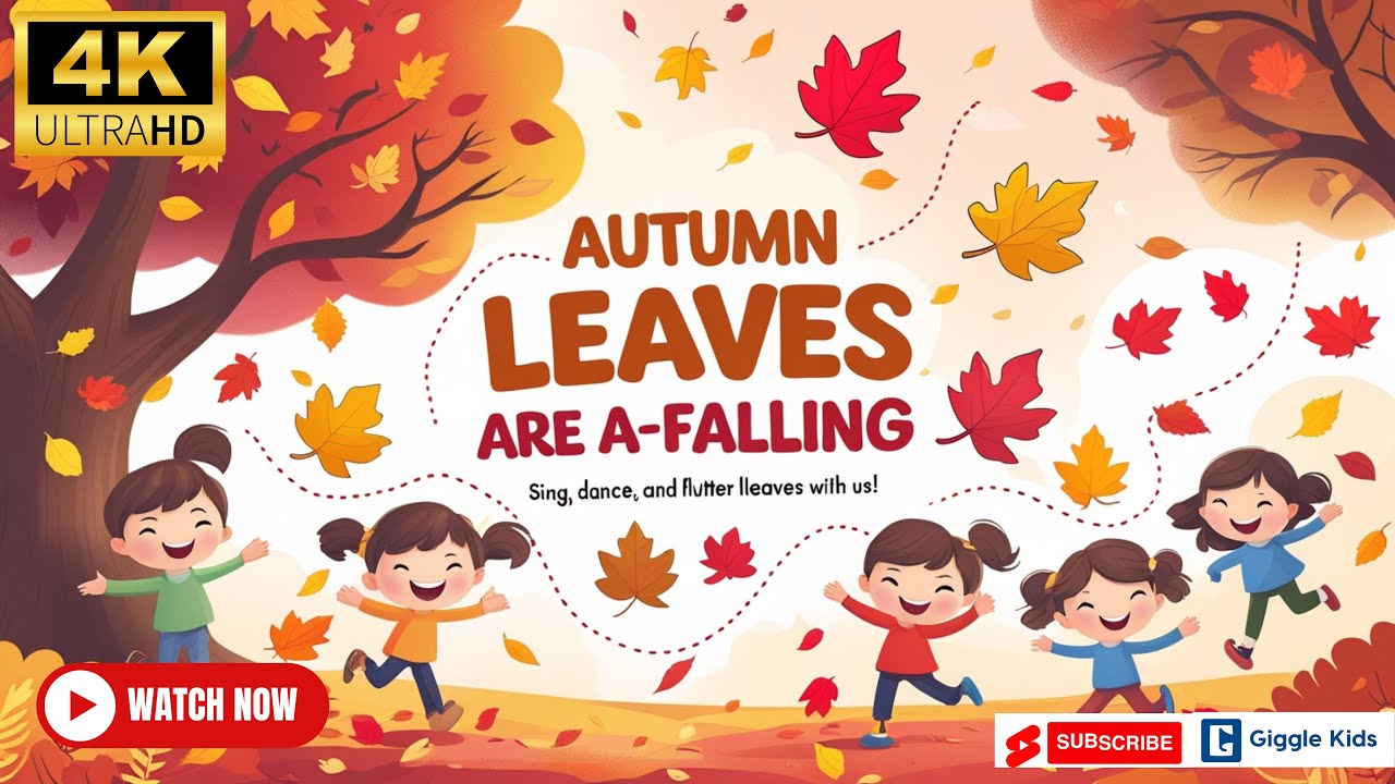 Autumn Leaves Are A-Falling - Fun Kids Rhyme with Actions | Sing Along ...