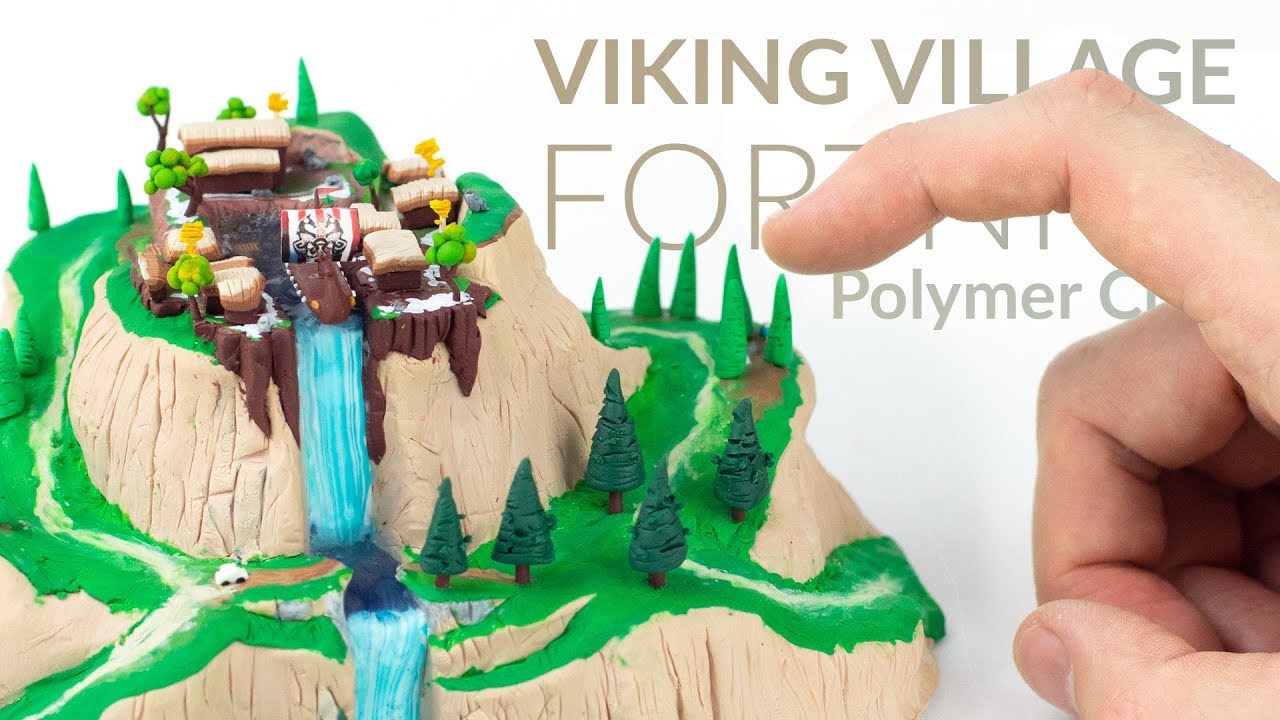 Viking Village (Fortnite Battle Royale) – Polymer Clay Tutorial - YouTube