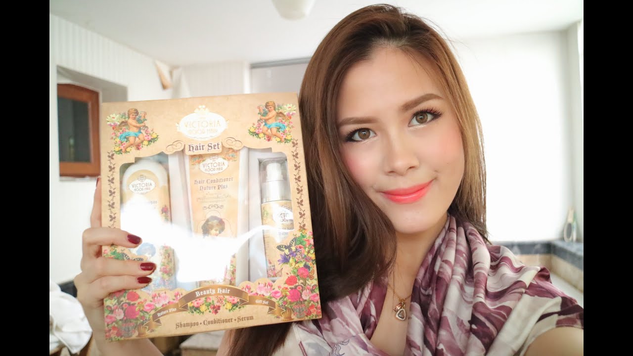 Review:เซทบำรุงผมกลิ่นหอมกุหลาบเพื่อผมยาวหนา Victoria Good hair Set ...