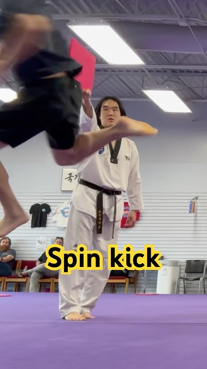 Spinning hook kick by Master Bang! - YouTube