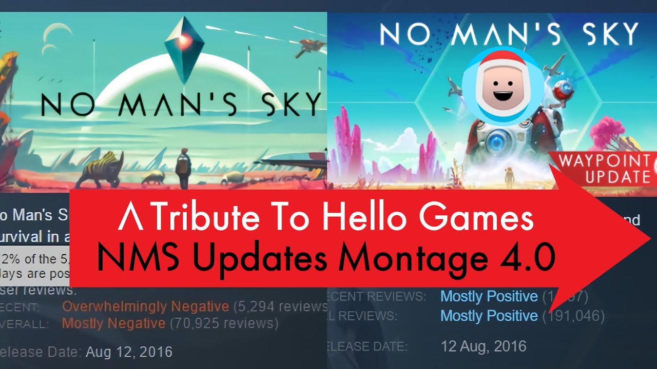 NO MAN'S SKY - A Tribute To Hello Games - All NMS Updates Montage ...