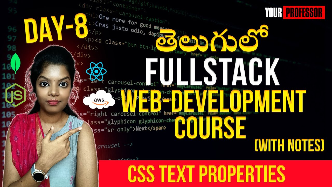 Fullstack Webdevelopment Course Day 8 Css Properties With Notes