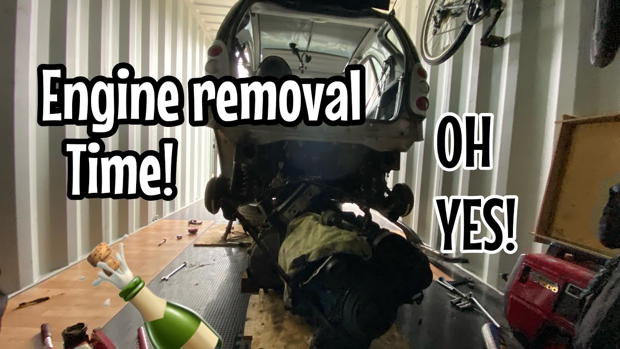 Smart car Engine Removal (450 city passion) - YouTube