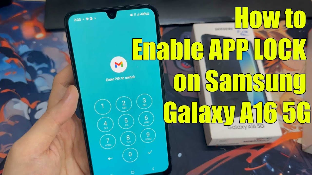 How to Enable APP LOCK on Samsung Galaxy A16 5G - YouTube