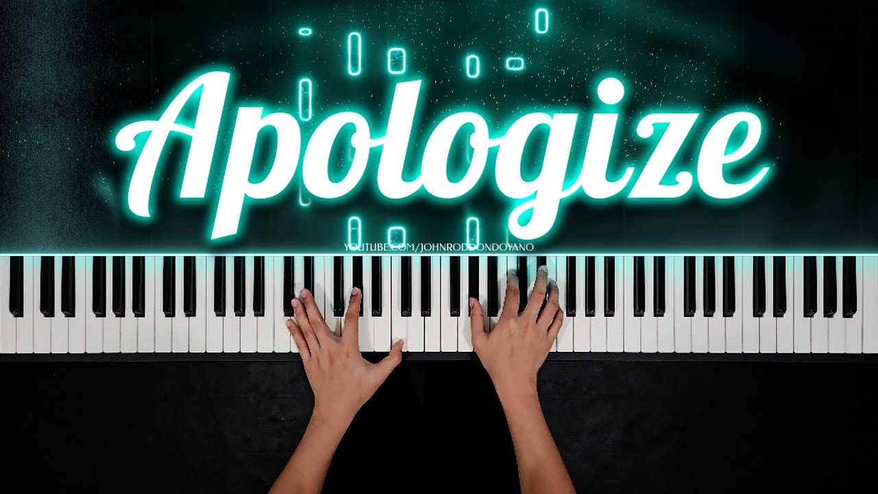 Apologize - @OneRepublic, @Timbaland | Piano Cover with PIANO SHEET ...