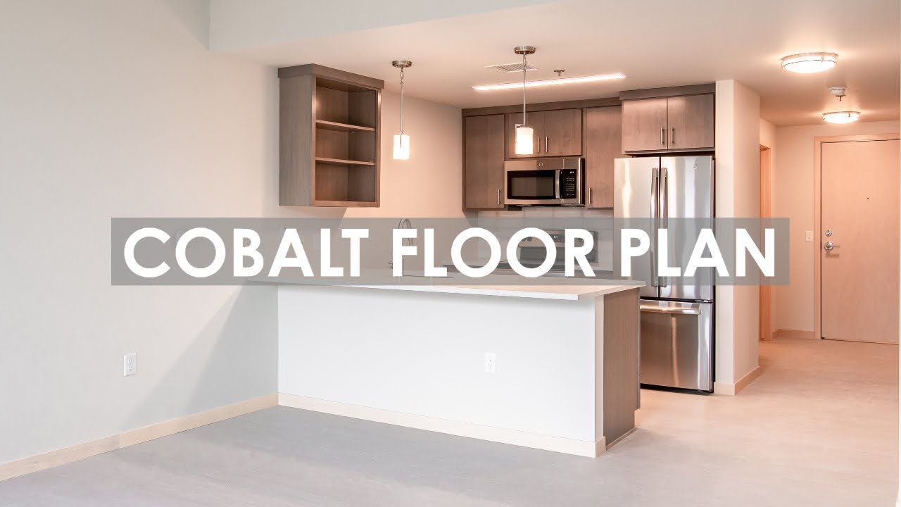 NoVo | Cobalt Floor Plan | 1 Bedroom 1 Bathroom | Apartment Shown 716 ...