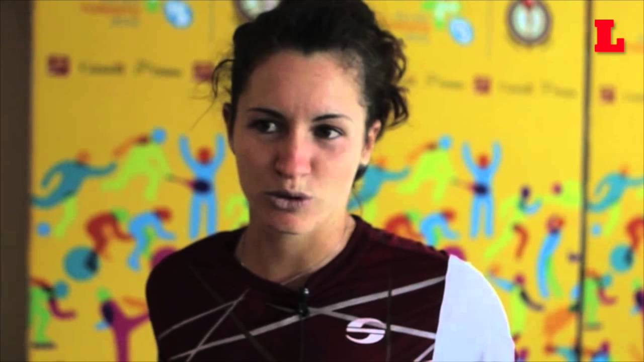 Andrea Gámiz venció en su debut de Toronto 2015 - YouTube