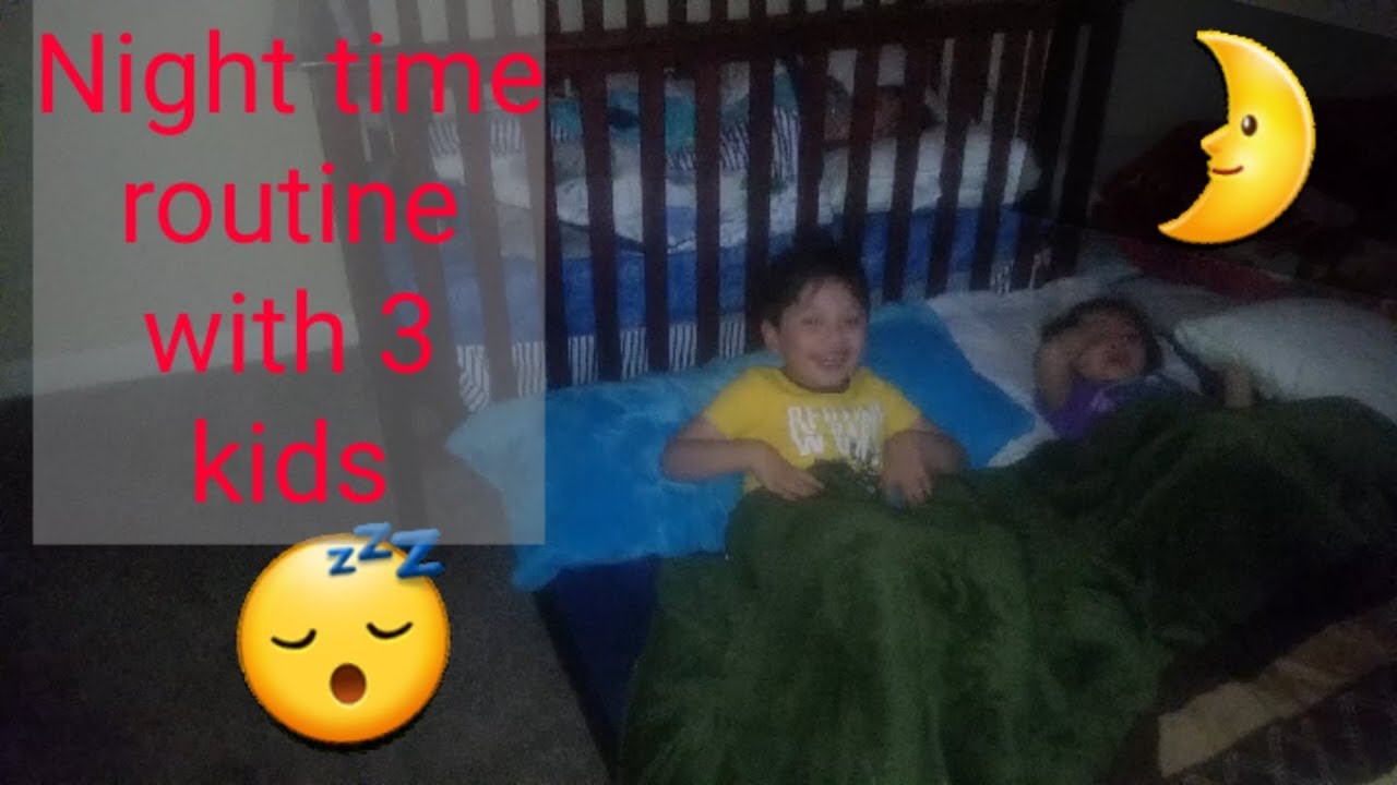 Night time routine with 3 kids! - YouTube