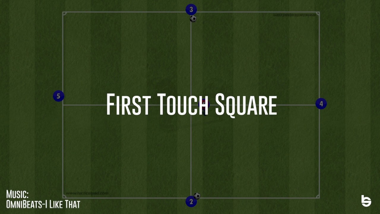 Drills for first touch in football/soccer - YouTube