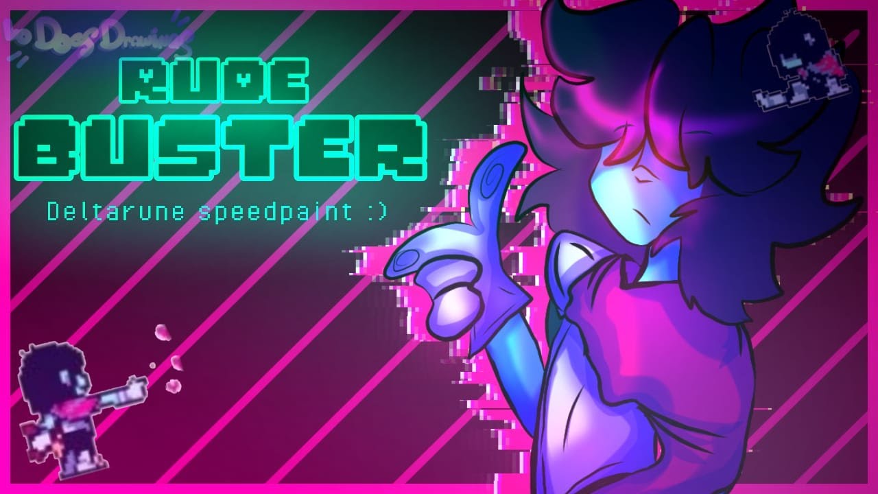 RUDE BUSTER/ Kris [Deltarune speedpaint] - YouTube