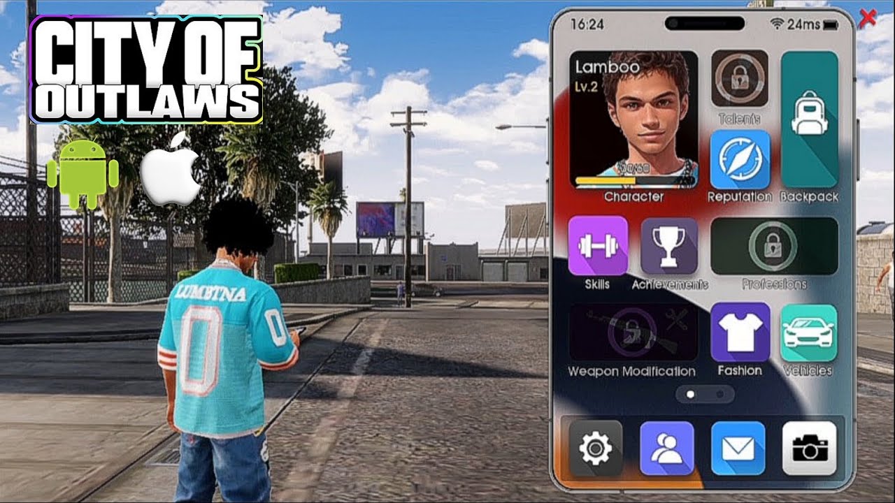 New Game 🎮 GTA RP Mobile 📷 4K Quality ,City of outlaws Gameplay - YouTube