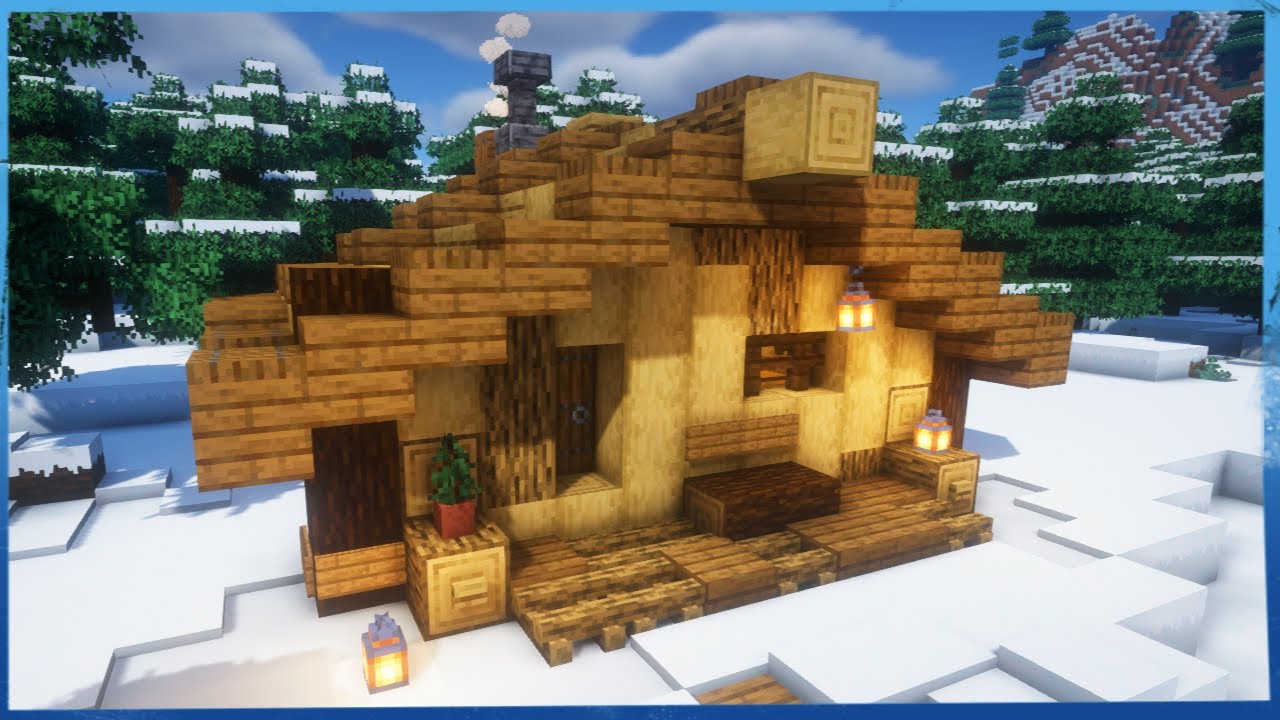 How to build an Old Cabin - Minecraft build Tutorial - YouTube
