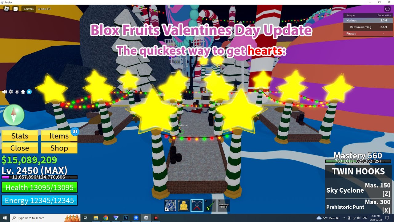 Blox Fruits Valentines Update: The quickest way to get hearts - YouTube