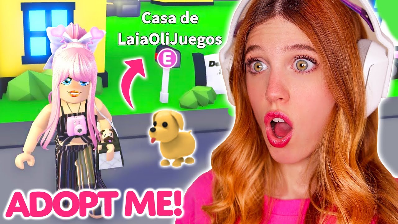 MI PRIMERA VEZ en ADOPT ME!! 🐶 (ROBLOX) | Laia Oli - YouTube