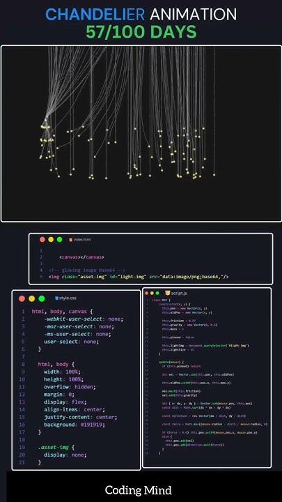 Chandelier Animation Using HTML and CSS #webdevelopment #coding - YouTube