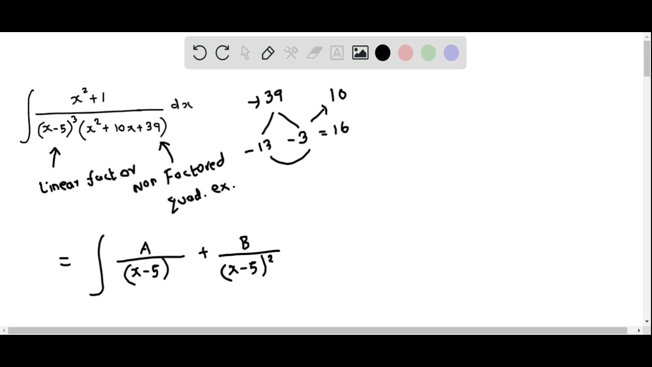 Calculus AB Partial fraction decomposition - YouTube