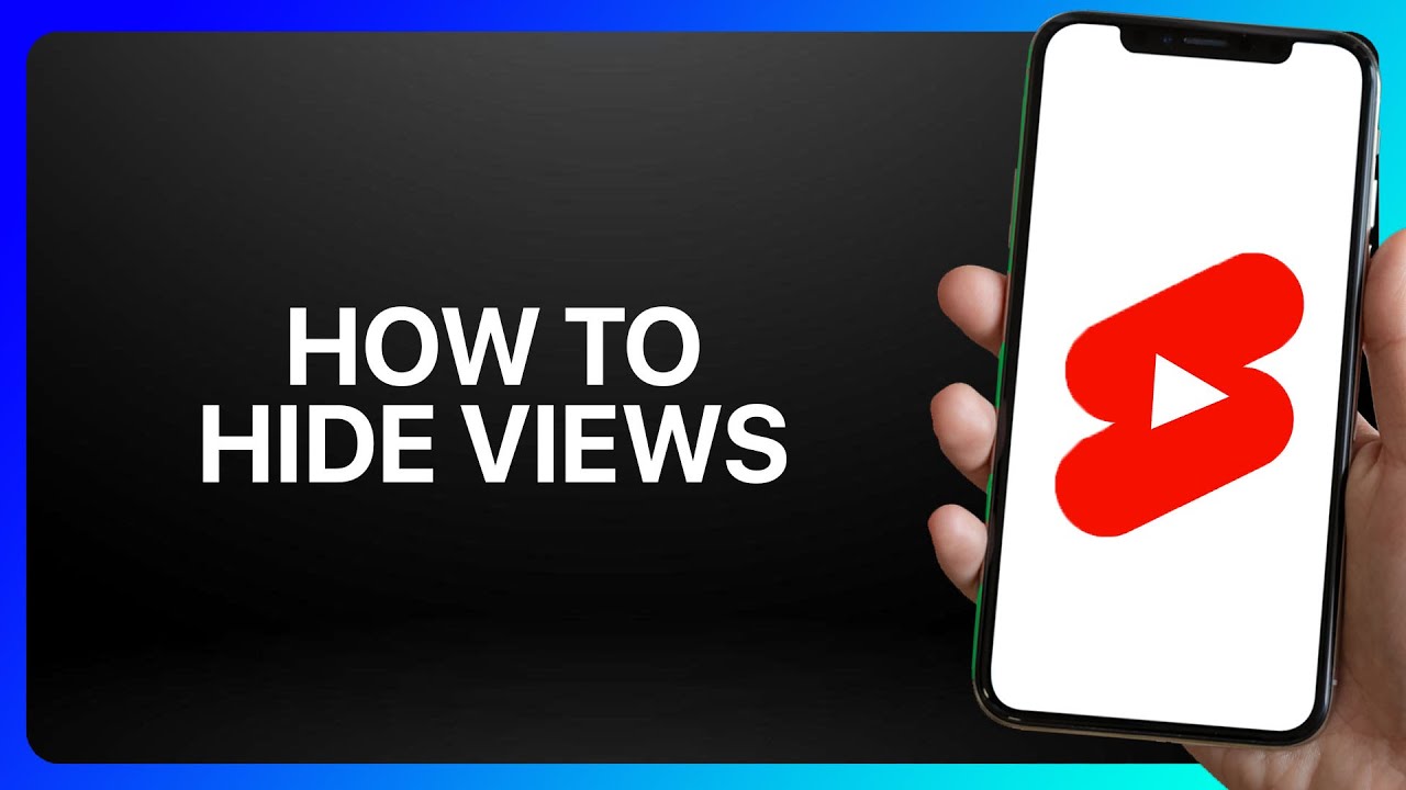 How To Hide Views On YouTube Shorts Tutorial - YouTube