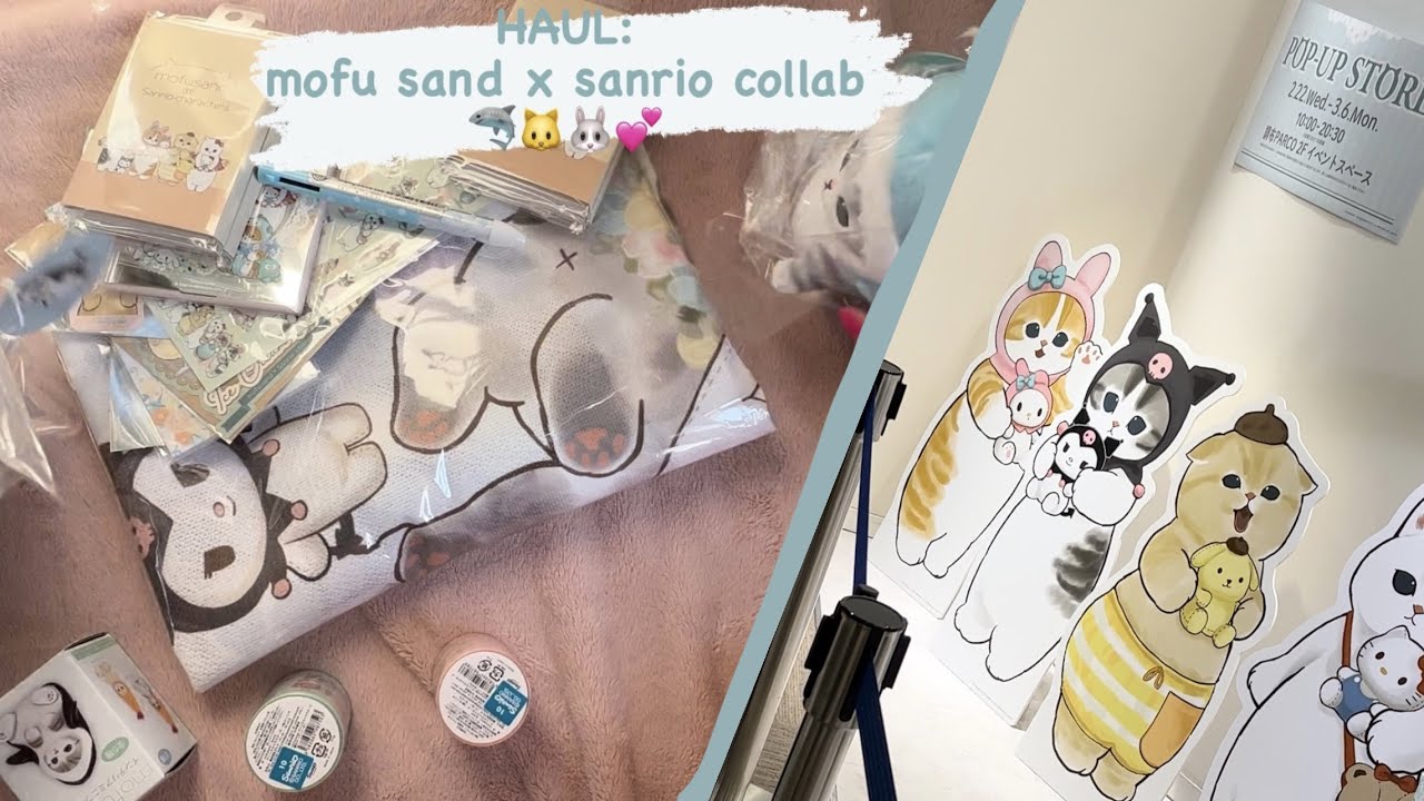 Mofu Sand x Sanrio Collaboration Haul (cuteness overload) - YouTube