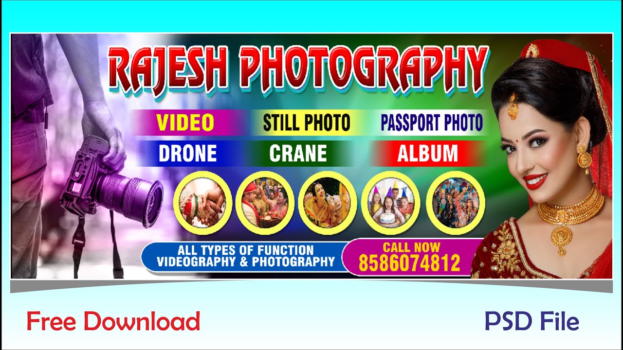 Photo Studio Shop Flex Board Design || Shop Banner || Poster ...
