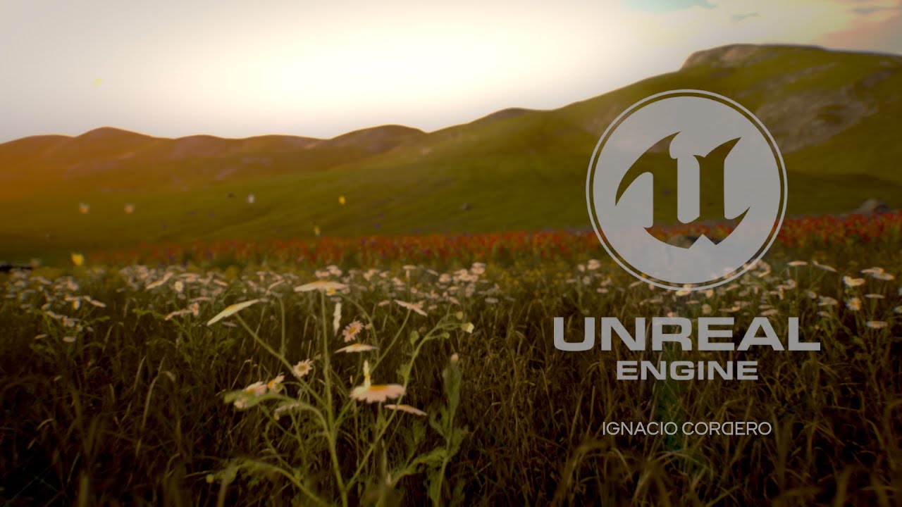 PHOTOREALISTIC LANDSCAPE FOREST MEADOW SUNFLOWERS UNREAL ENGINE 5 ...