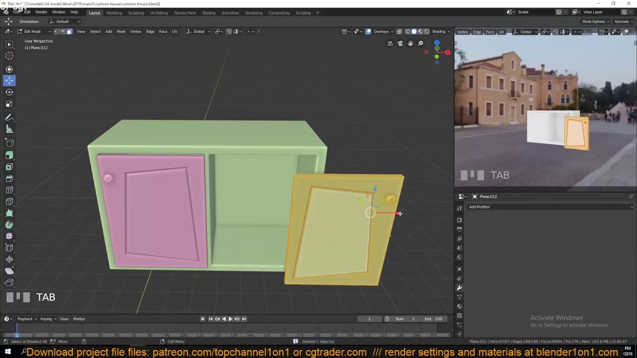 modeling a cartoon house interior scene in blender 2 8 - YouTube
