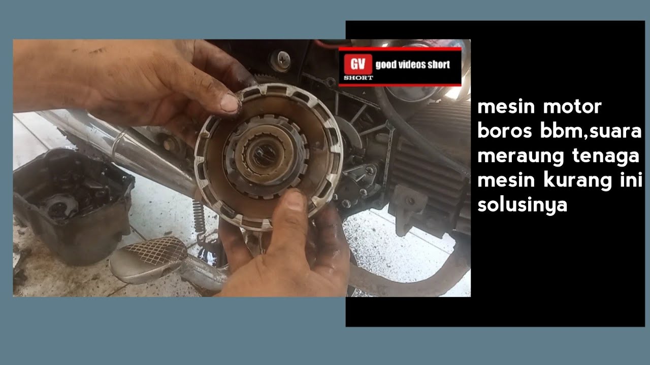tutorial cara mengganti kampas kopling motor mocin jialing - YouTube