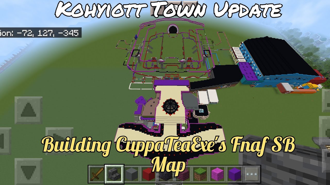 (Minecraft PE) Building CuppaTeaExe's Fnaf SB Map Episode 1 - YouTube