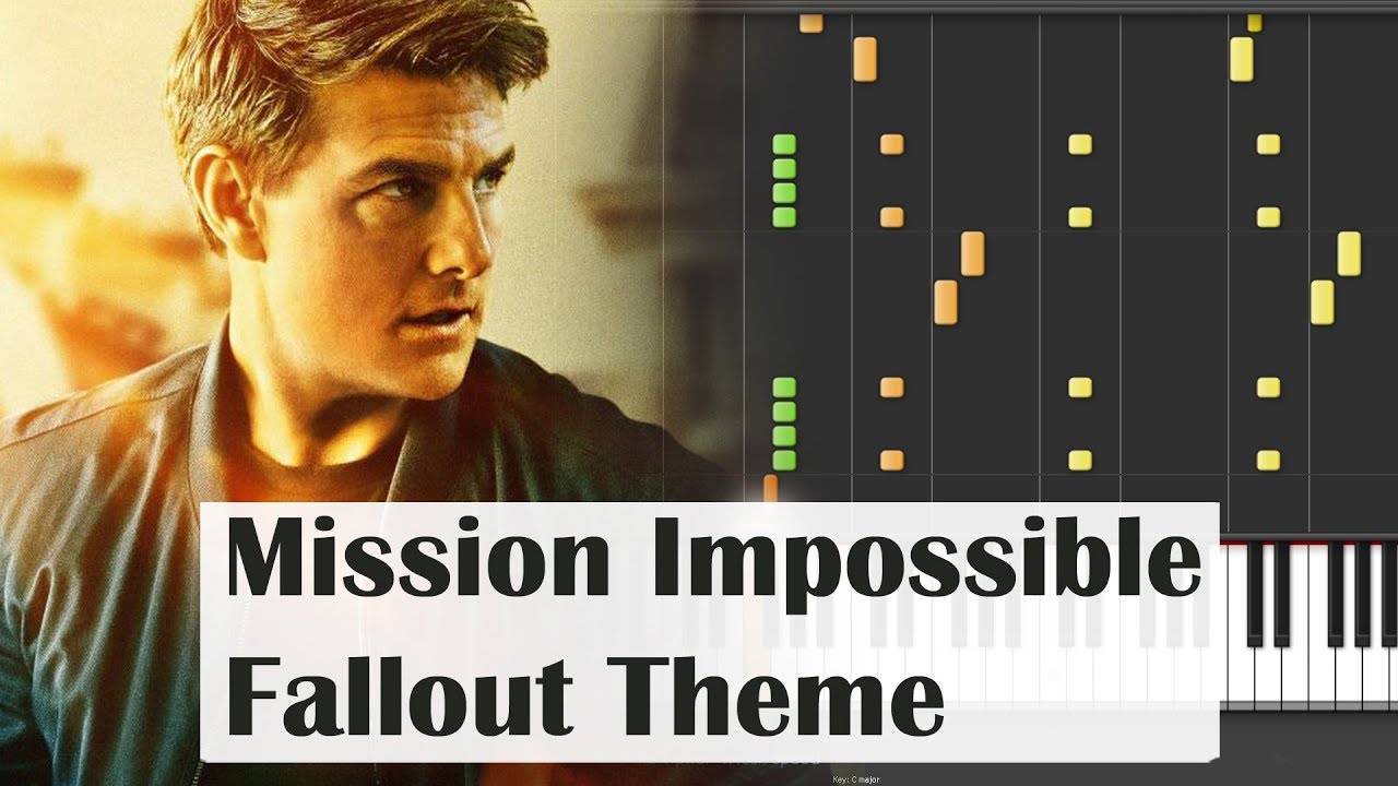 Mission Impossible Fallout Theme Piano Synthesia Turotial - YouTube