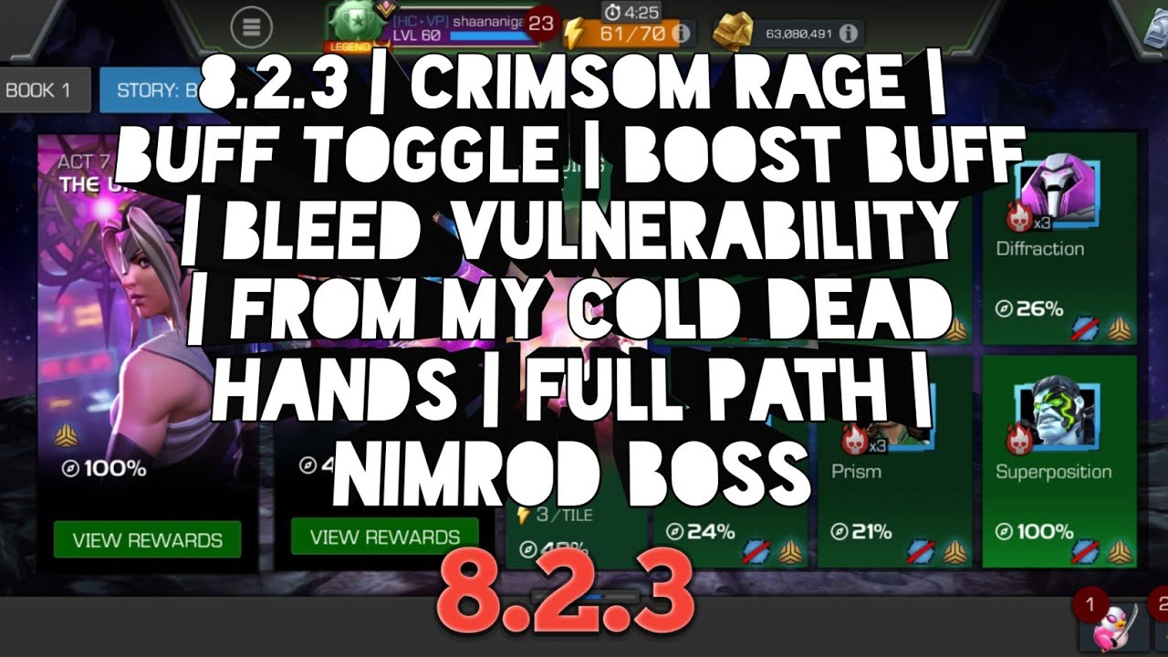 8.2.3 | Crimsom Rage | Buff Toggle | Boost Buff | Bleed Vulnerability ...