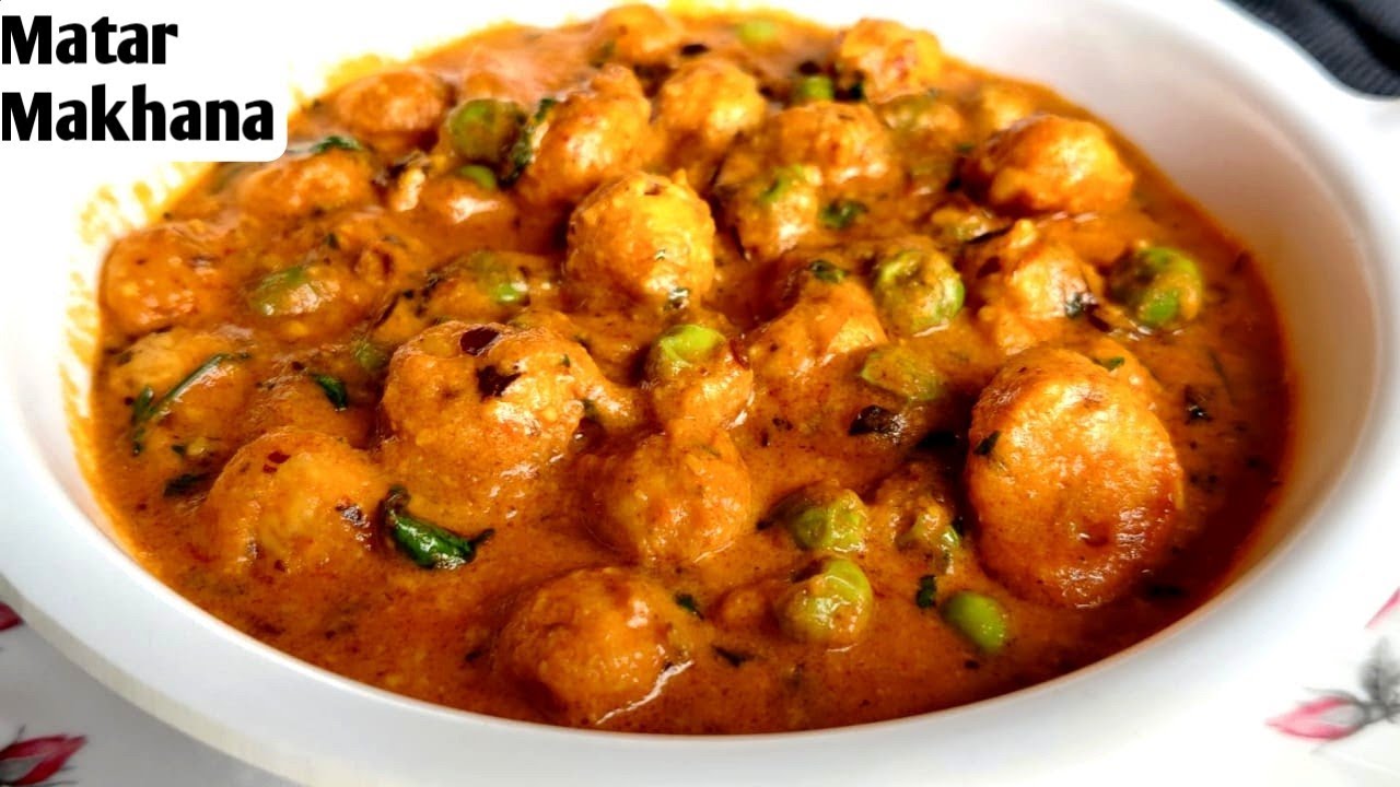 Matar Makhana Recipe||Makhana Matar Curry Recipe||Matar Makhana Ki ...
