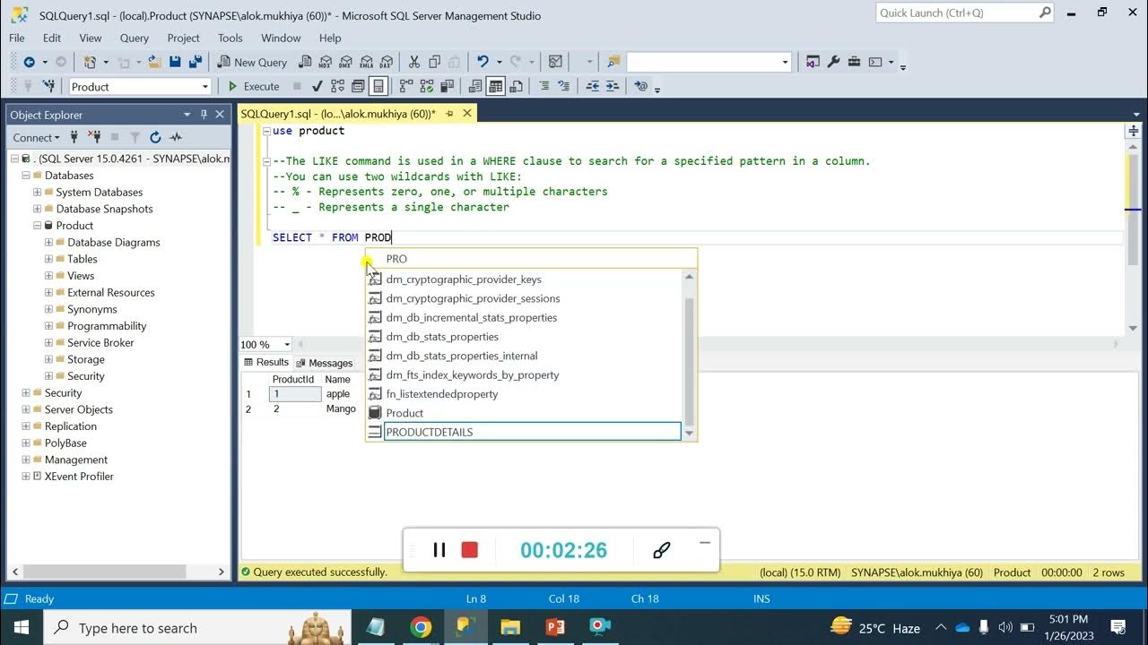Sql like Command | Sql tutorials for beginners | Sql interview question and answer. - YouTube