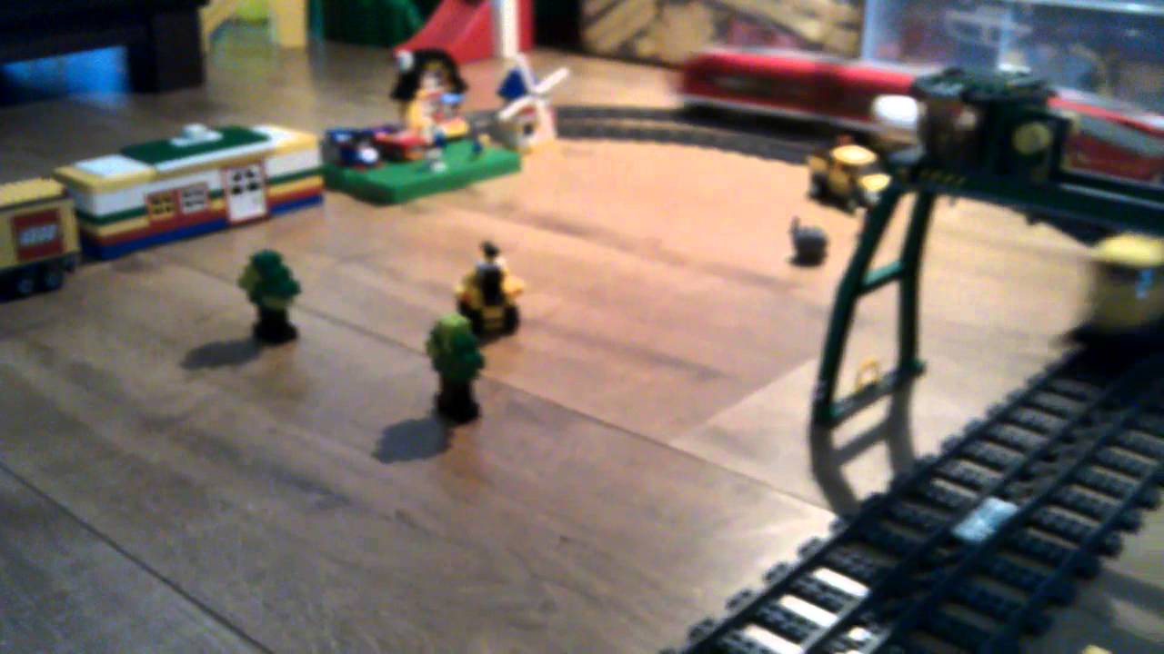 Lego trein dubbel spoor - YouTube