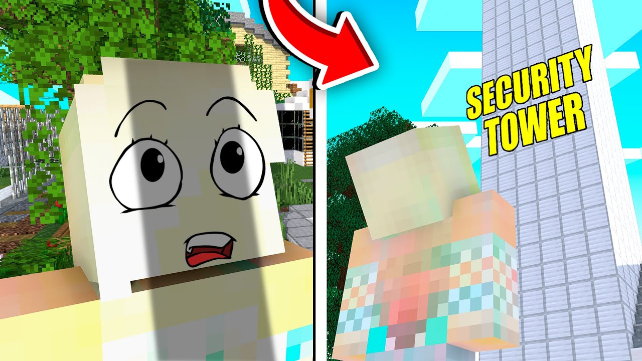 Building Our BEST Security Towers | Minecraft Challenge - YouTube