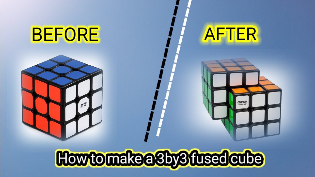 HOW TO MAKE A 3BY3 FUSED CUBE... - YouTube
