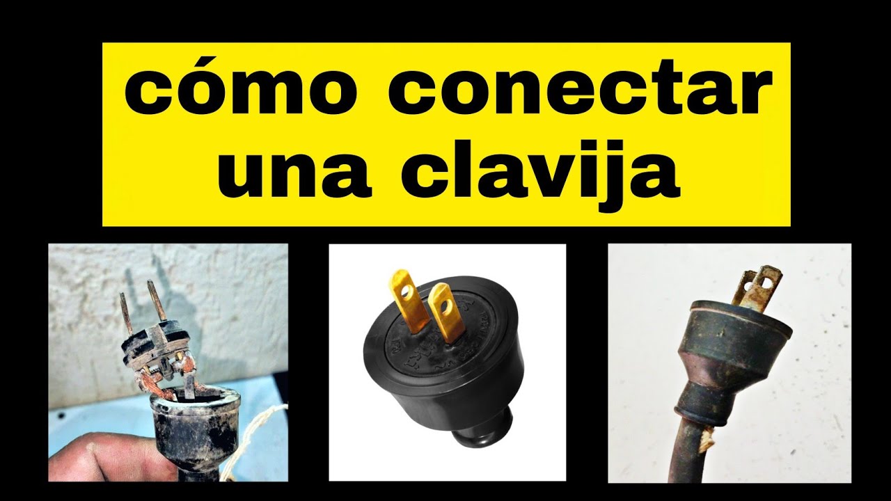 Cómo Conectar Una Clavija De Caucho Enchufe Clavija Youtube