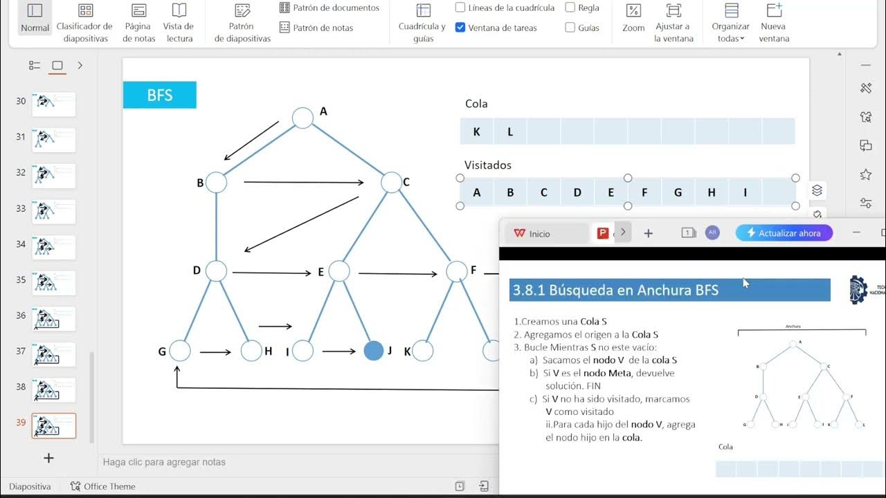 Algoritmo Breadth First Search BFS explicado paso a paso - YouTube