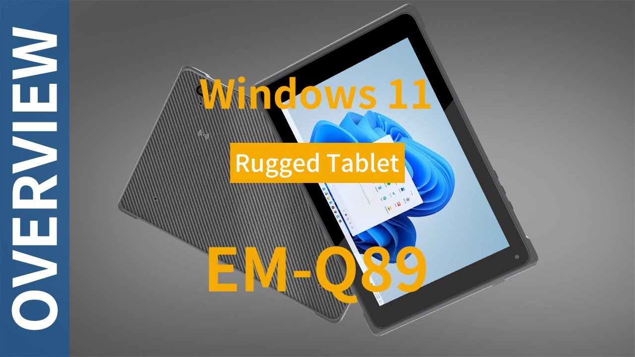 ARM-powered Windows 11 rugged tablet EM-Q89 - YouTube
