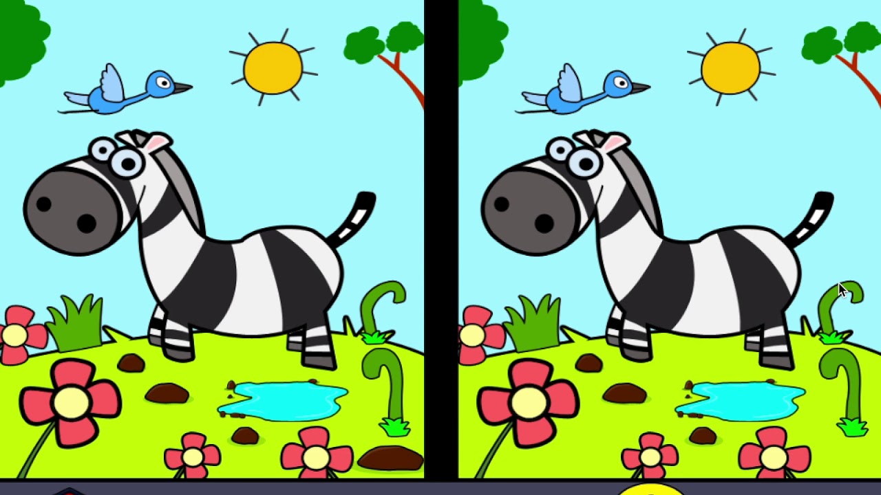 Spot the difference Brain Games for Kids | Child Friendly. - YouTube